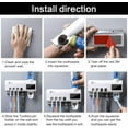 NIFFPD Automatic Toothpaste Dispenser， Toothbrush Holder，Wall Mounted ...