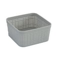 Simplify 10 Pack Plastic Organizing Storage Basket Set, Grey - Walmart.com