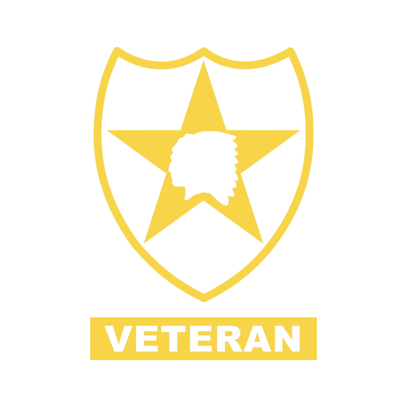 2nd Infantry Division Veteran Sticker Decal Die Cut - Self Adhesive ...