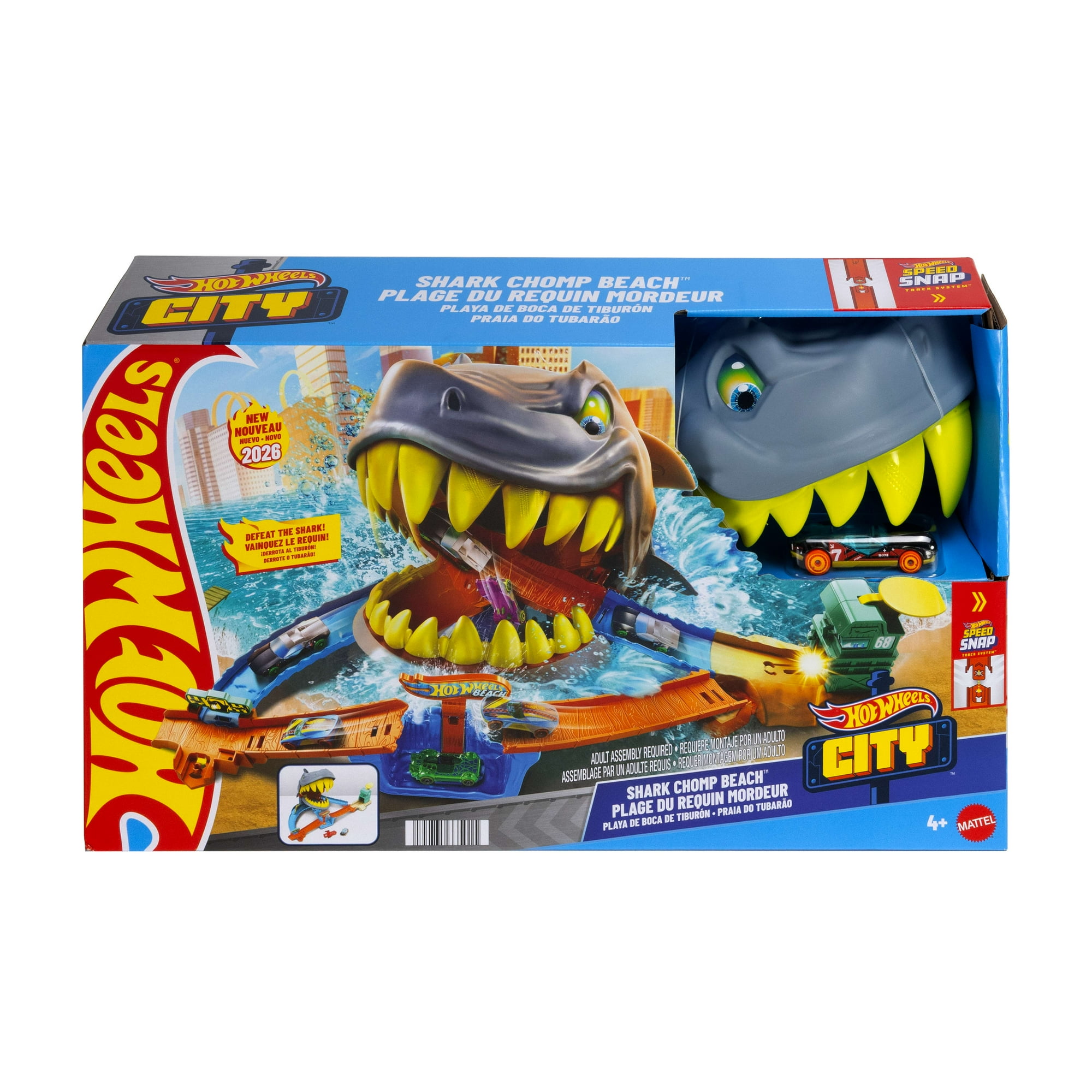 Click here for Hot Wheels City Shark Chomp Beach Playset & 1:64 S... prices