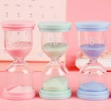 Farfi Hourglass Timer Attractive Eco-friendly Glass 3/15/30 Minutes ...