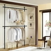 Prince Hanger, one touch triple 2-tier adjustable clothes rack ...