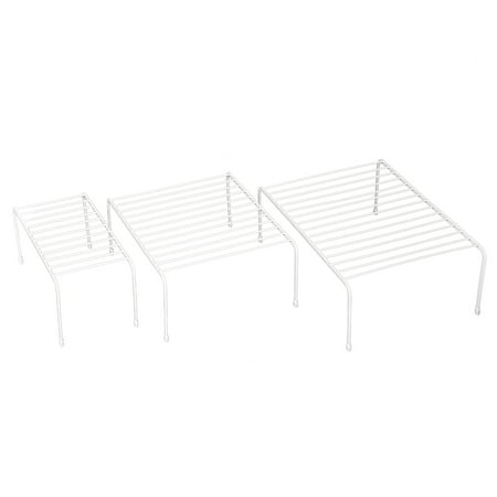 Mainstays White Wire Shelf Storage Set, 3 Pieces - Dish, Cups, Food ...