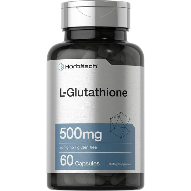 L-Glutathione | 500mg | 60 Capsules | by Horbaach - Walmart.com