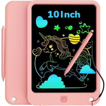 Jeexi LCD Writing Tablet Doodle Board - 10inch + Tracing Book, Colorful ...