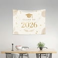 Patifu Class of 2026 Graduation Gold Confetti Polyester Fabric Wall ...