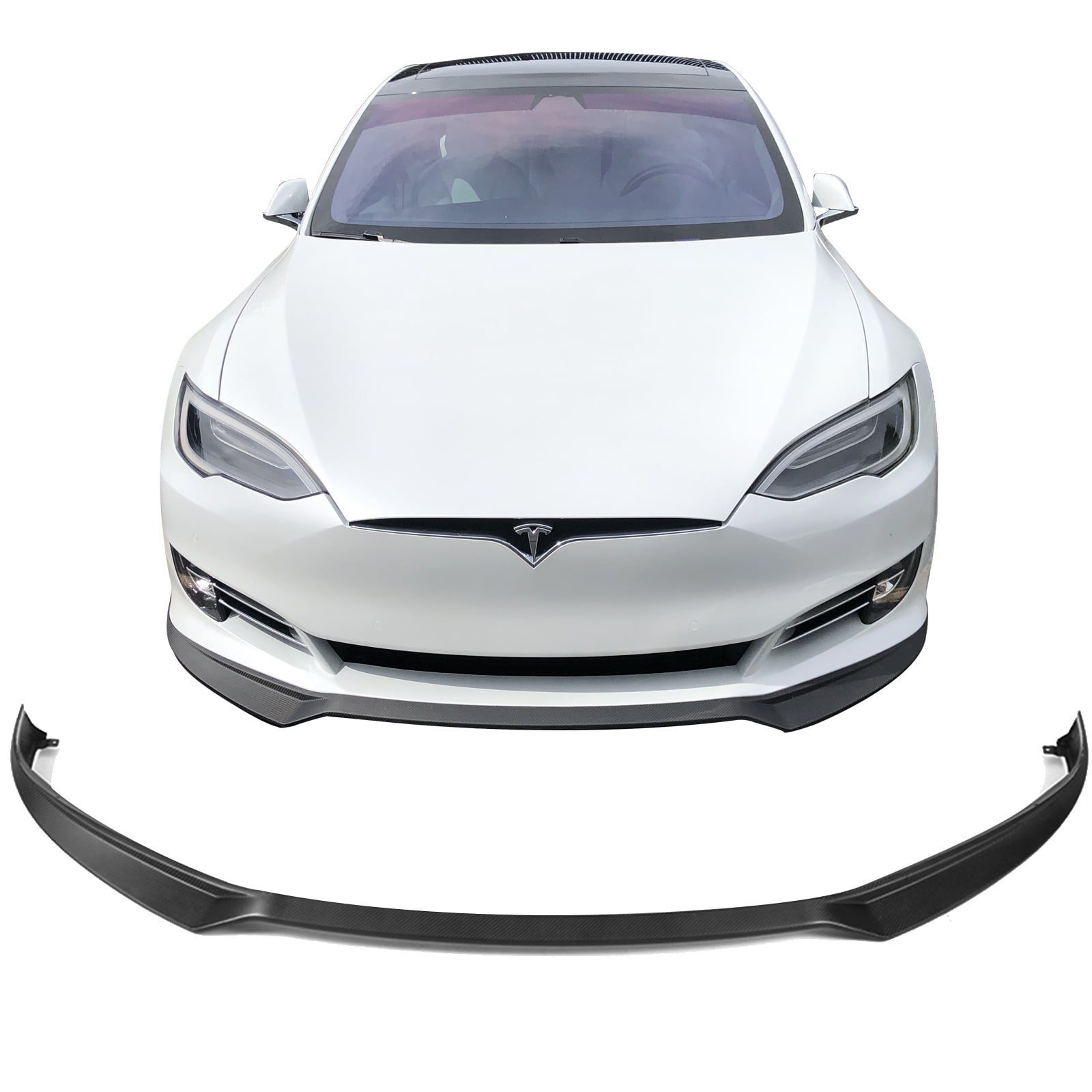 Ikon Motorsports Compatible with 17-20 Tesla Model S IKON Style Front ...