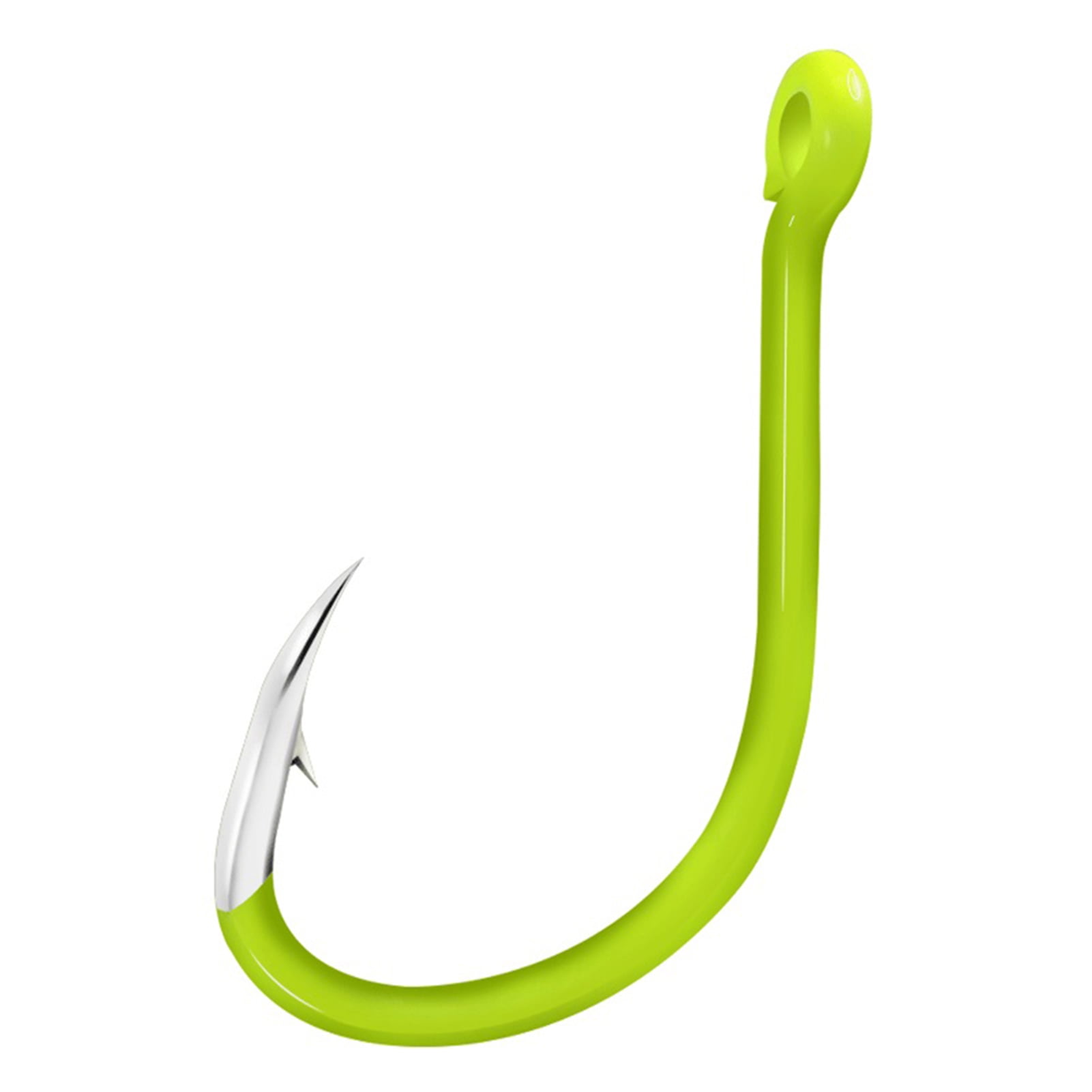 Click here for Yeacher 50pcs Fluorescent Fishing Hooks Carbon Ste... prices