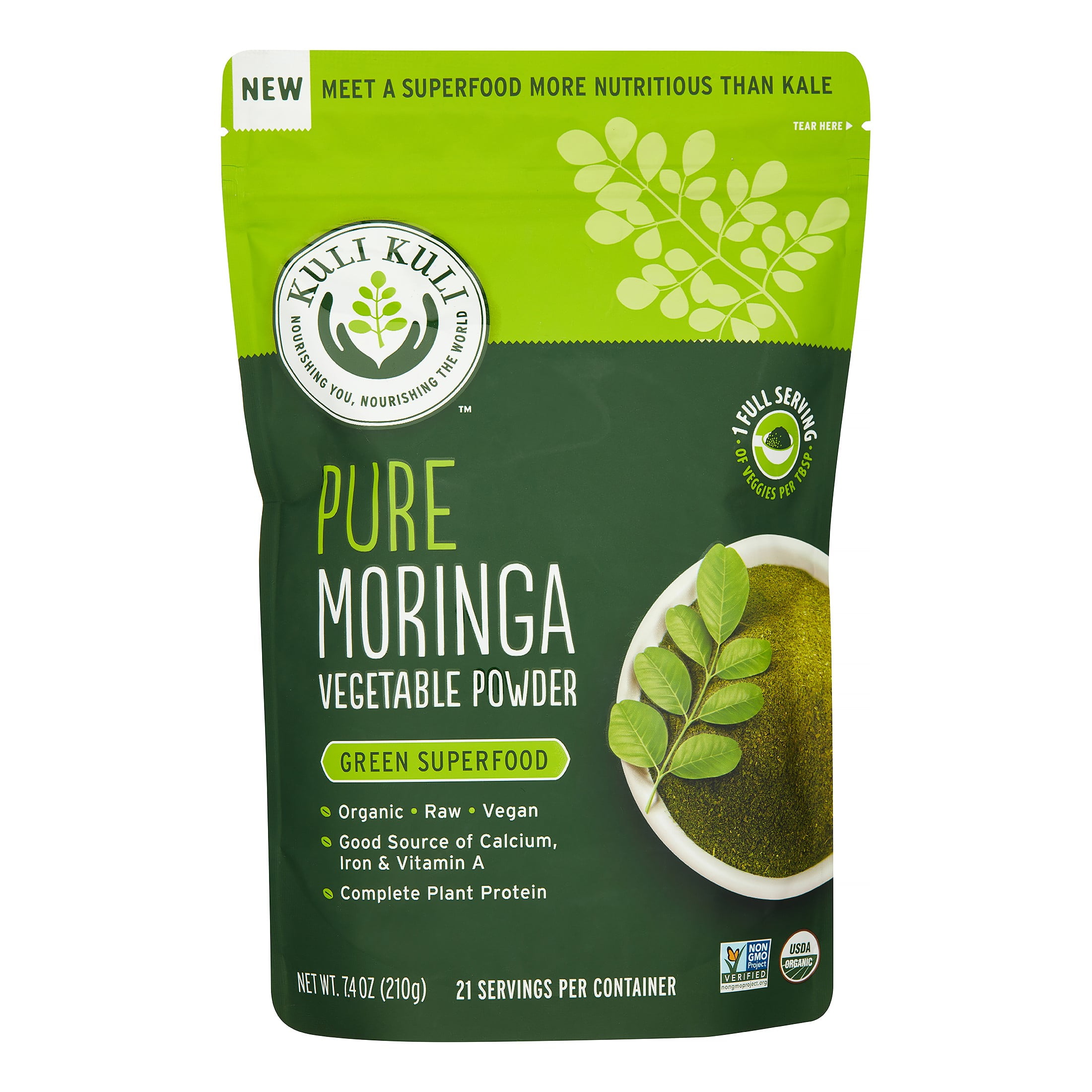 Kuli Kuli Pure Moringa Powder, 7.4 Oz - Walmart.com