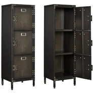 Metal Mini Locker with Lock and Key Black -10.75" Tall - Walmart.com