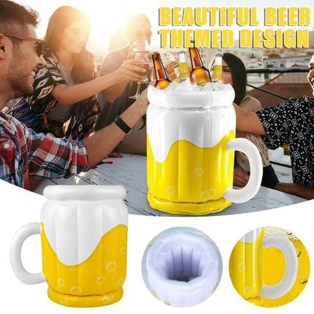 WJSXC Ice Bucket, Inflatable Cooler, Lightweight PVC Ice Bar Drink Cup ...
