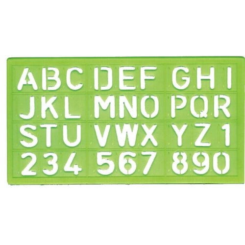 Alvin Lettering Stencil Template 4-Piece Set - Walmart.com