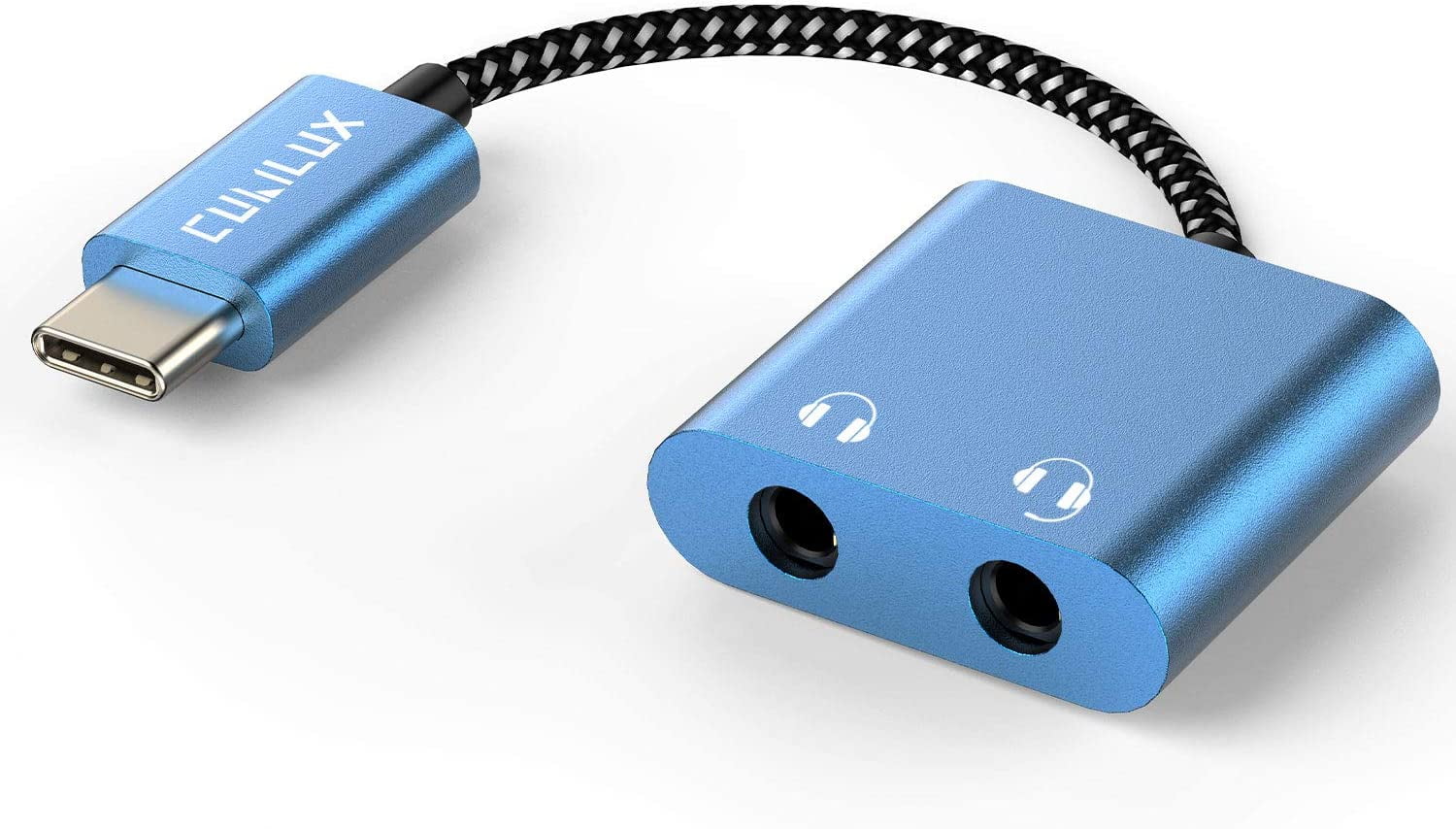 Cubilux USB C 2-Way Headphone Splitter, Type C Dual 3.5mm Audio Jacks ... Cubilux USB C 2-Way Headphone Splitter, Type C Dual 3.5mm Audio Jacks ...