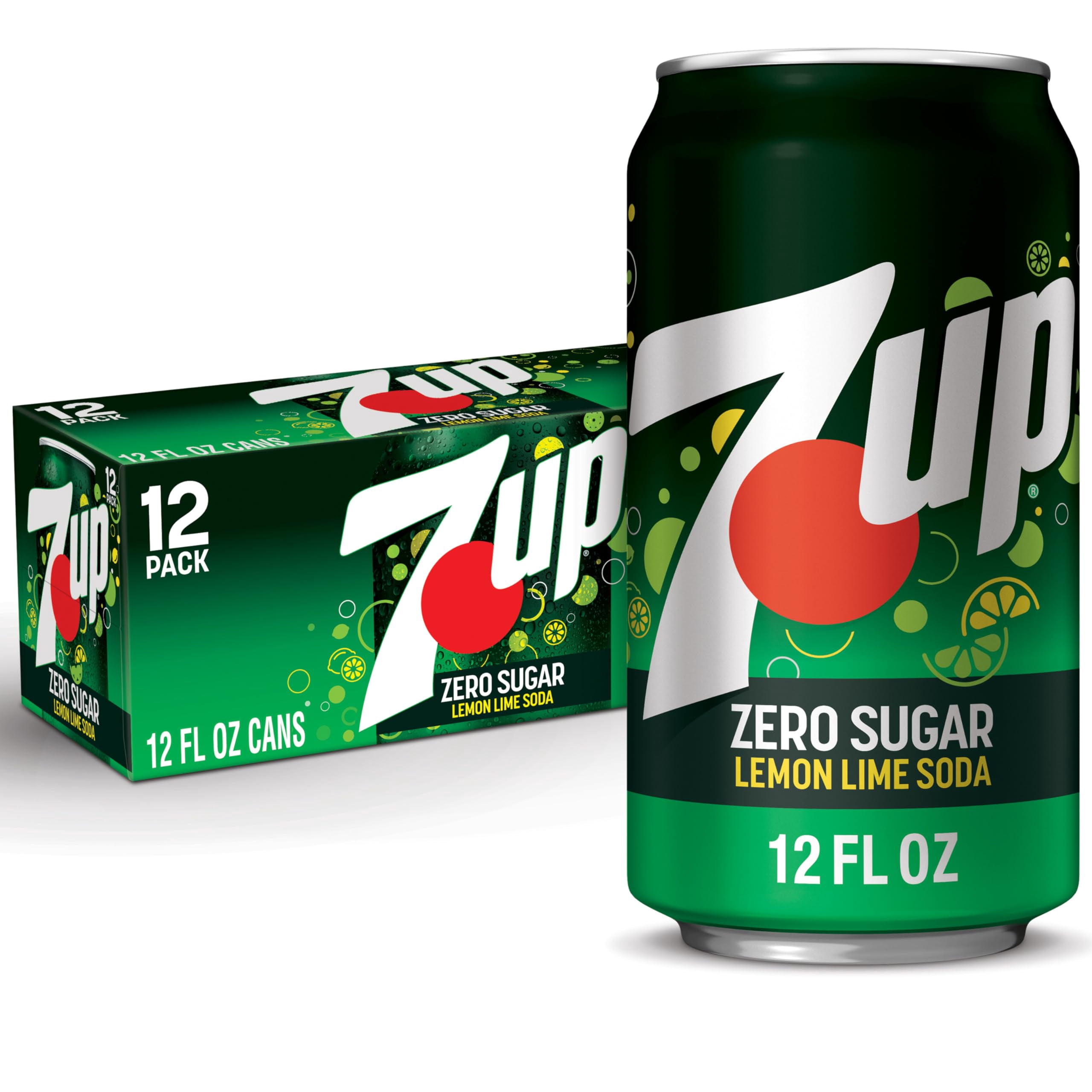 7UP Zero Sugar Lemon Lime Soda, 12 fl oz cans (Pack of 12) | Walmart en ...