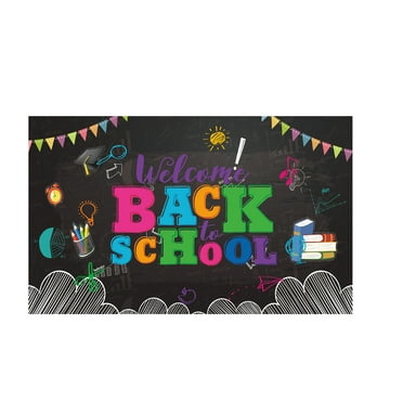 Welcome Back to School Banner Decoration Large First Day of School ...