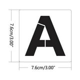 UNLLLL 36 Piece Set Of English Alphanumeric Template DIY Hollow Wall ...