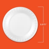 (2 pack) Hefty Everyday Soak Proof Disposable Foam Plates, 8.8 inches ...