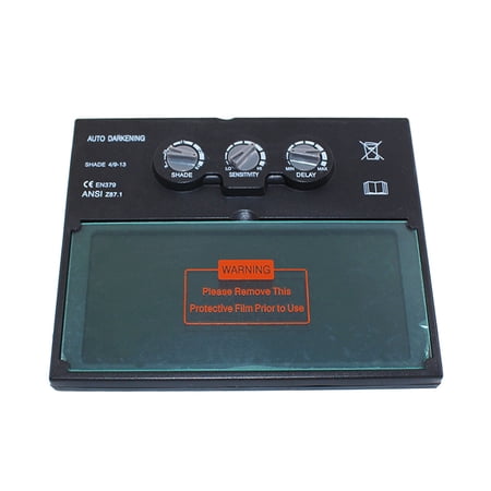 mmirethe Auto Darkening Welding Lens Large Viewing Screen Solar Battery ...