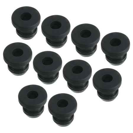 Snap Rubber Grommet Hole Plug 10Pcs 0.4" OD 0.16" ID (10x4x9mm) Seal ...