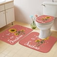 3 Piece Bathroom Rug Set, You Are My Sunshine Non Slip Bath Mat with ...