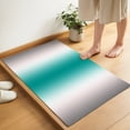 Abstract Door Mat Dark Gray Water Duck Green Gradient Ombre Non Slip ...