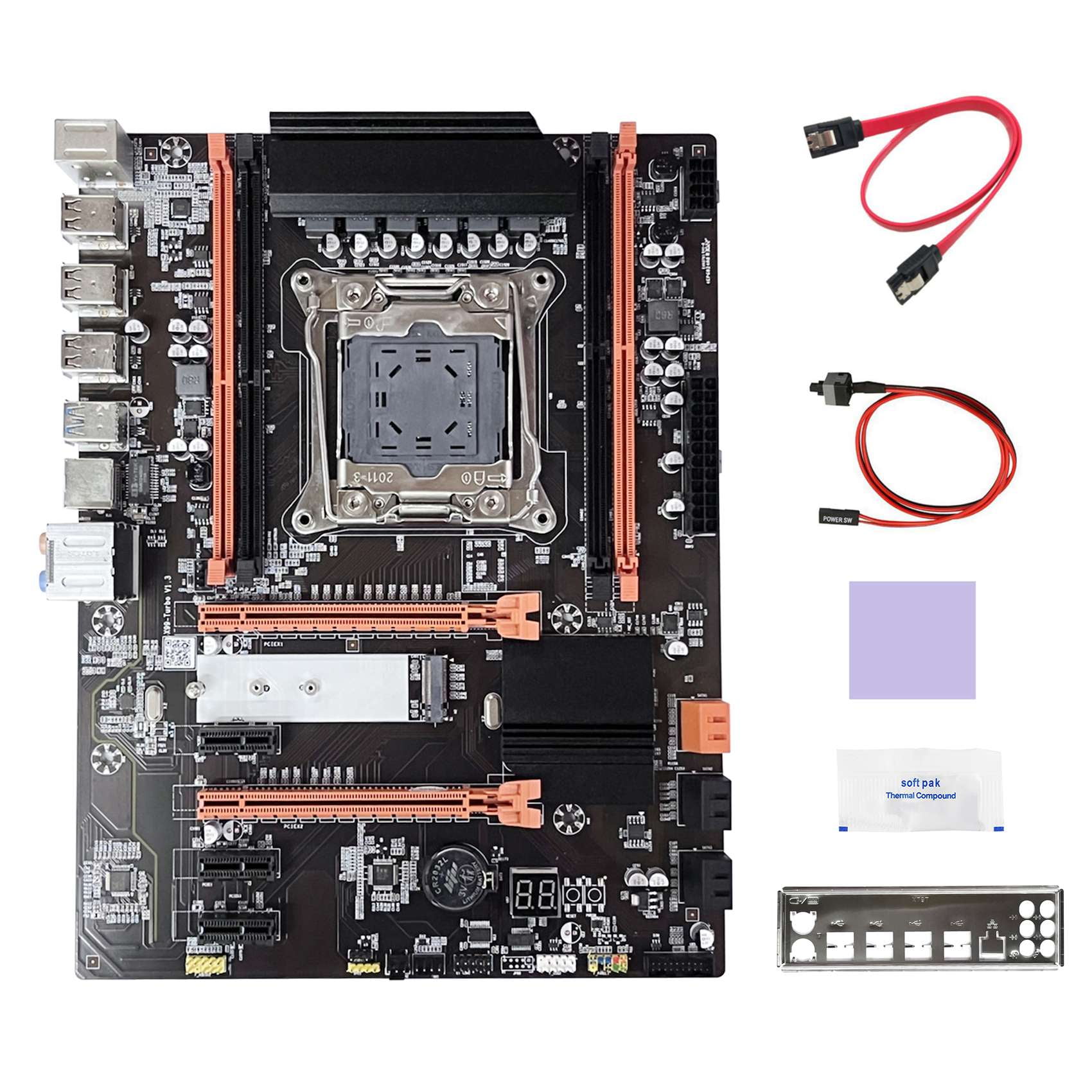 Buy X99 Motherboard+SATA Cable+Switch Cable+Baffle+Thermal Grease ... Buy X99 Motherboard+SATA Cable+Switch Cable+Baffle+Thermal Grease ...