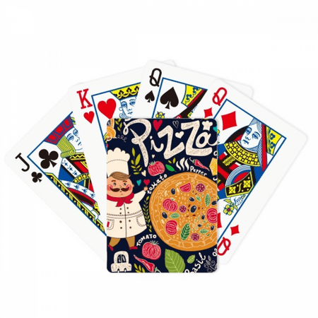Cook Pizza Italy Tomato Foods Poker Playing Magic Card Fun Board Game ...