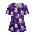 ASDFVBKG Loose Stretch V-Neck Nurse Uniform Tops Women’s Plus Size ...