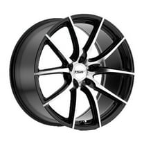 Tsw Silverstone 17X8 5X112 45Et 76.1Cb Gloss Black W/ Mirror Cut Lip Wheel - Walmart.com