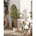 5.2ft Artificial Olive Tree with Matte Beige Pot - Walmart.com
