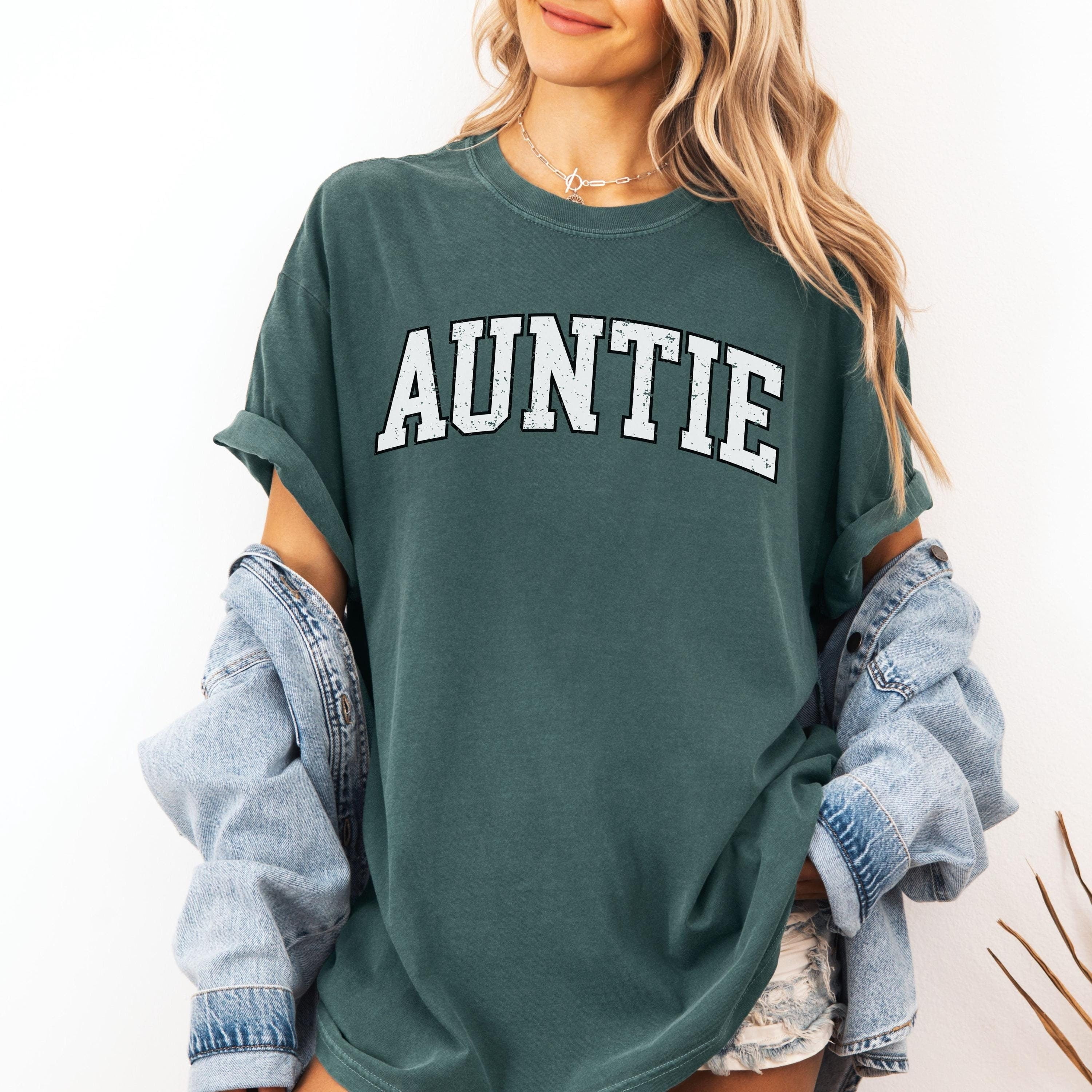 Comfort Colors Aunt Shirt, Auntie Shirt, Gift for new Aunt, Pregnancy ...