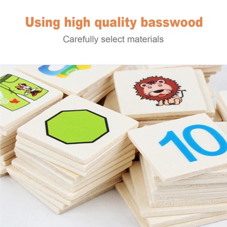 Wooden Sorting Box Set Number sorting box and Shape Combination Sorting ...