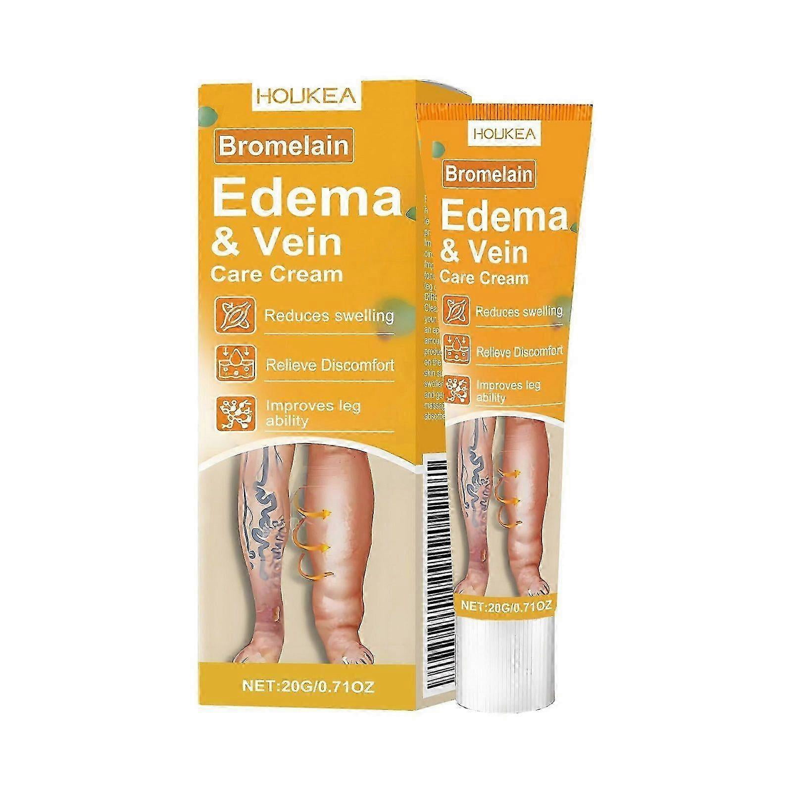 Bromelain Edema & Vein Care Cream, Anti-Varicose Soothing Cream ...
