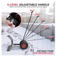 Snow Shovel for Driveway, 29.1x16.5 Inch Heavy Duty Snow Shovels with ...
