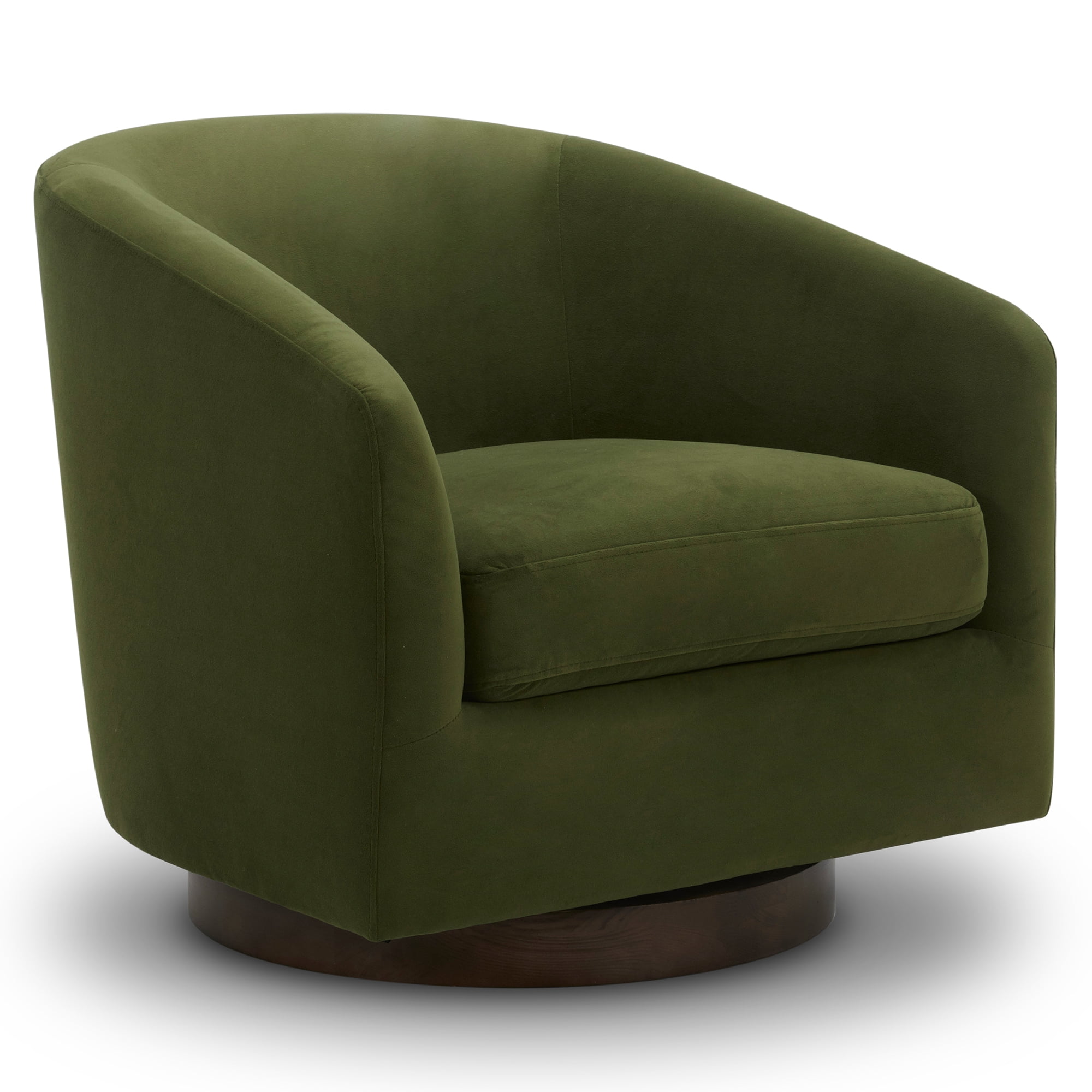 CHITA Swivel Accent Chair Velvet, Round Barrel Arm Chair Living Room ...