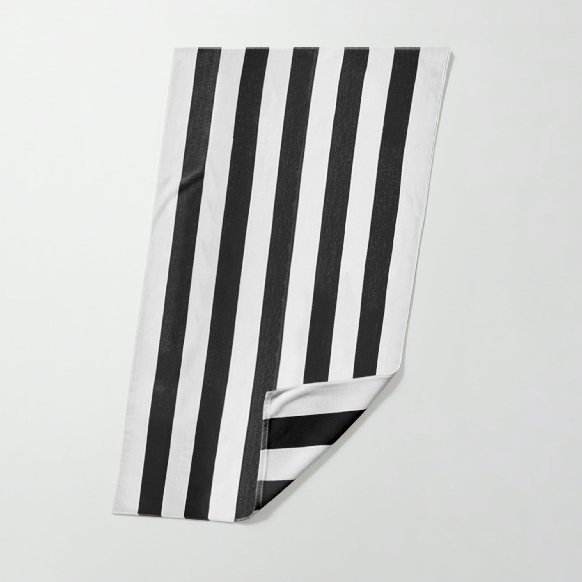 Click here for Mainstays Cabana Stripe Beach Towel  Black  1 Piec... prices