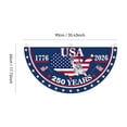 250th Anniversary Semicircular Flag, Commemorative Decorative Banner ...