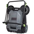 Walk-behind Hand Push Floor Sweeper 25.6" Sweeping Width 5-Gallon Waste ...