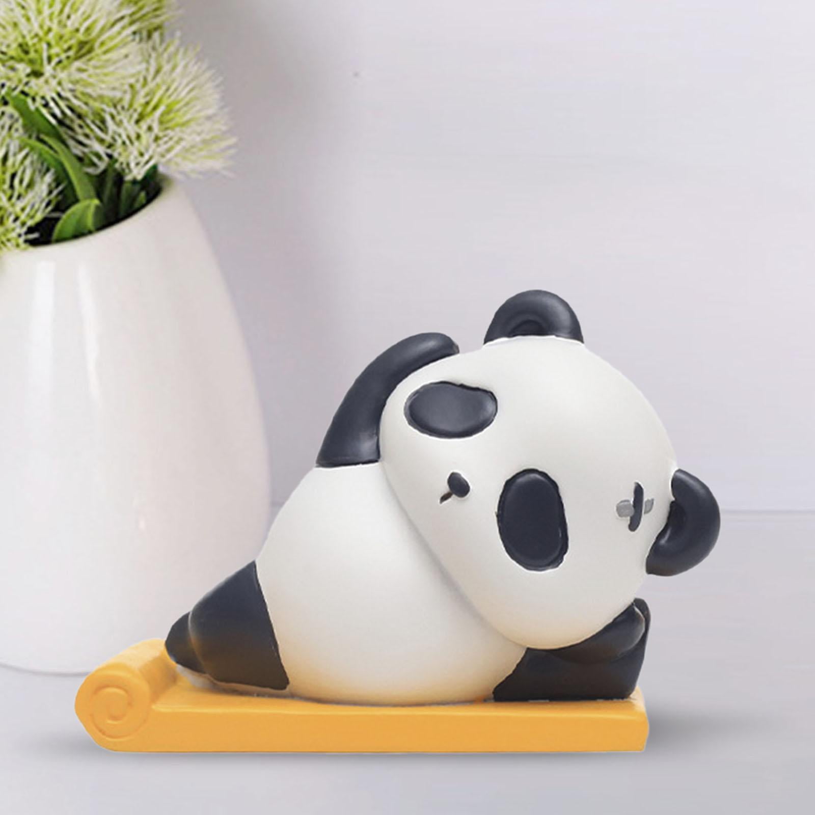 Miniatures Resin Panda Statue Art Figures Crafts Doll Statuette ...