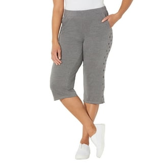 JMS by Hanes Women's Plus Size French Terry Pocket Capri - Walmart.com