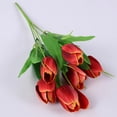 HOARBOEG 1Pcs Artificial Mini Tulips - Single Stem Silk Flower for ...