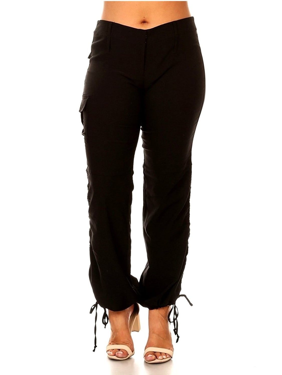 JEANS FOR LOVE Jack David Women's Plus Size Drawstring Relaxed Fit High ...