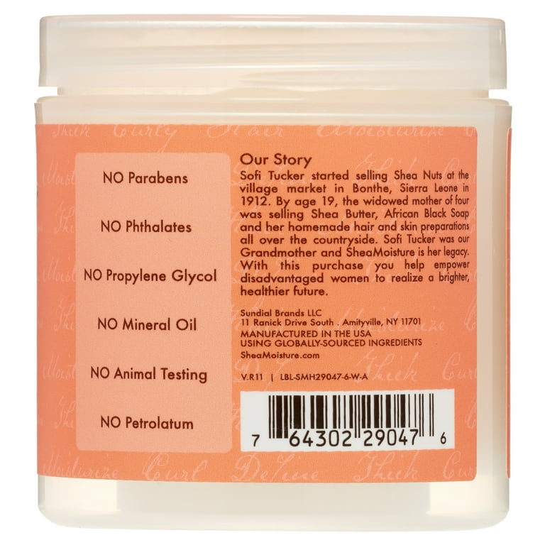 Shea Moisture Coconut Hibiscus Curl Hold Smoothie Ingredients Top