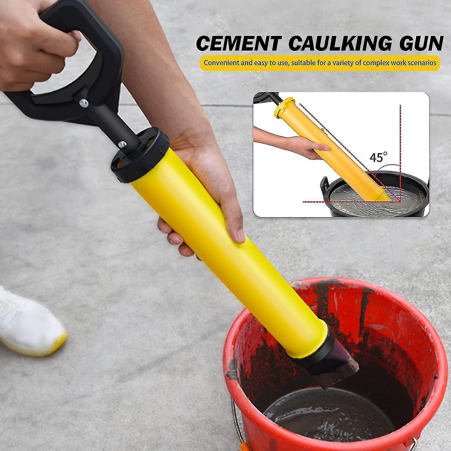 Cement Caulking Tool Cement Pump Set Grouting Gunswith Nozzle Mortar ...