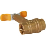 Midline Valve 47556-10 Premium Brass Ball Valve, Long Bonnet with T ...