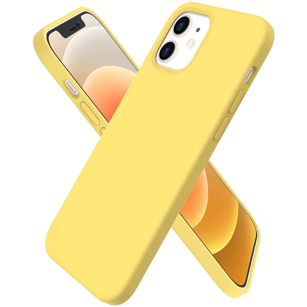 O Compatible with iPhone 12 Mini Case, Slim Liquid Silicone 3 Layers ...