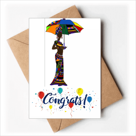 African Aboriginal Women LadyDresses Wedding Cards Congratulations ...