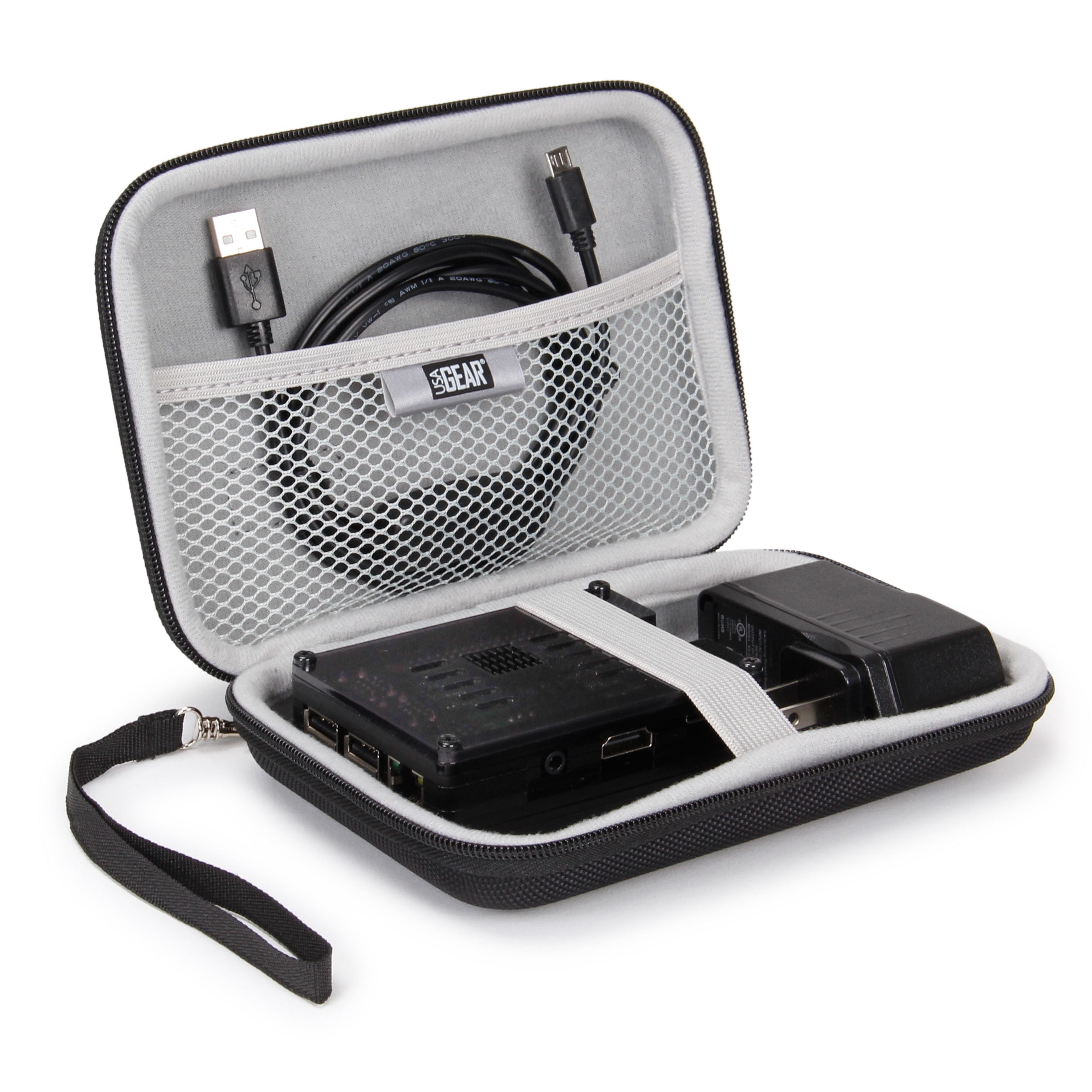USA GEAR Mini PC Case Compatible with Raspberry Pi 3, Raspberry Pi 4 ...