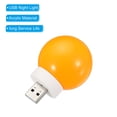 Uxcell USB Plug in Night Light 1W Portable Mini LED Lamp Bulb, Orange ...