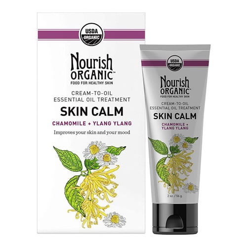 Nourish Organic Skin Calm Cream To Oil Treatment, Chamomile and Ylang ...